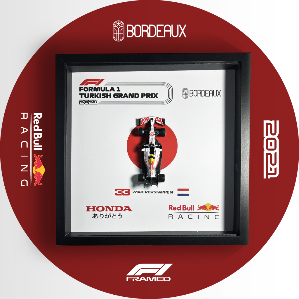 F1 Framed - Special Edition REDBULL Turkish GP Honda 2021 Max ...