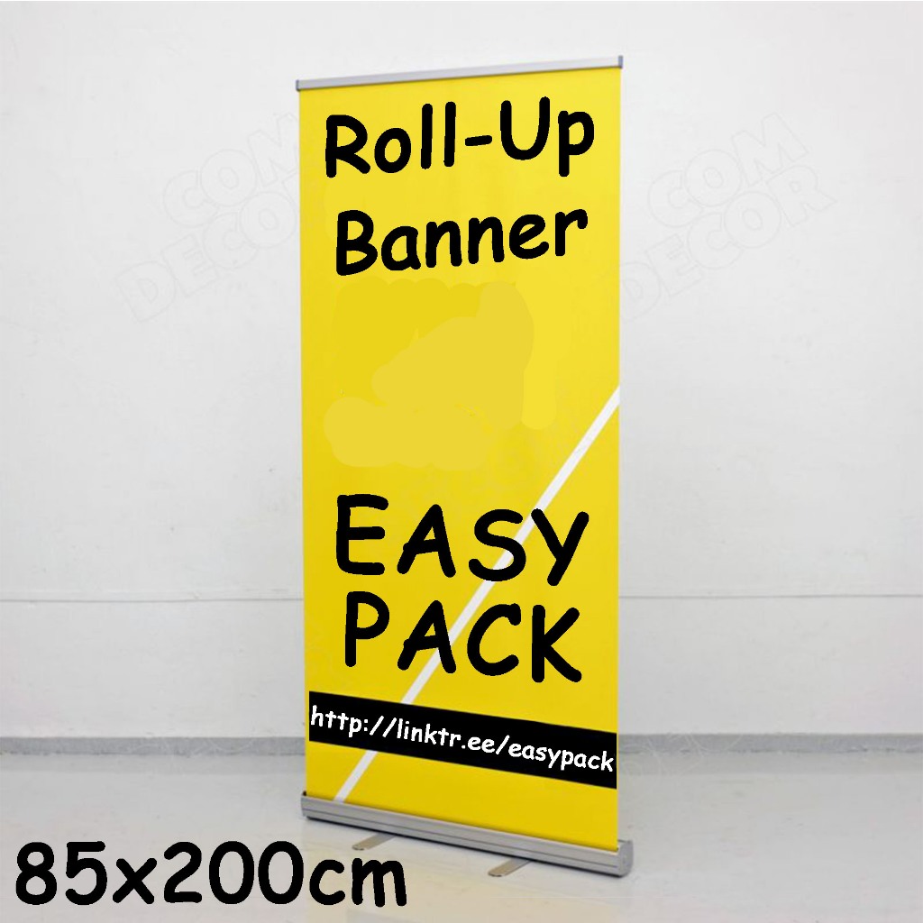 Roll Up Banner Frame Aluminum Material 85x200cm (Weight 1.85 kg ...