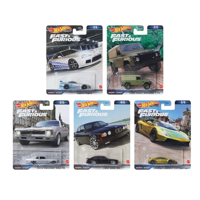 Hot Wheels SET FNF Fast and Furious MIX D Toyota MK4 supra lamborghini ...