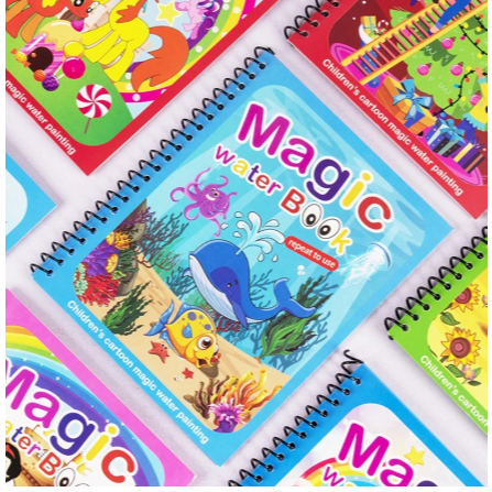 Magic Water Book FREE Water Marker Magic Book Learn To Color Children's ...