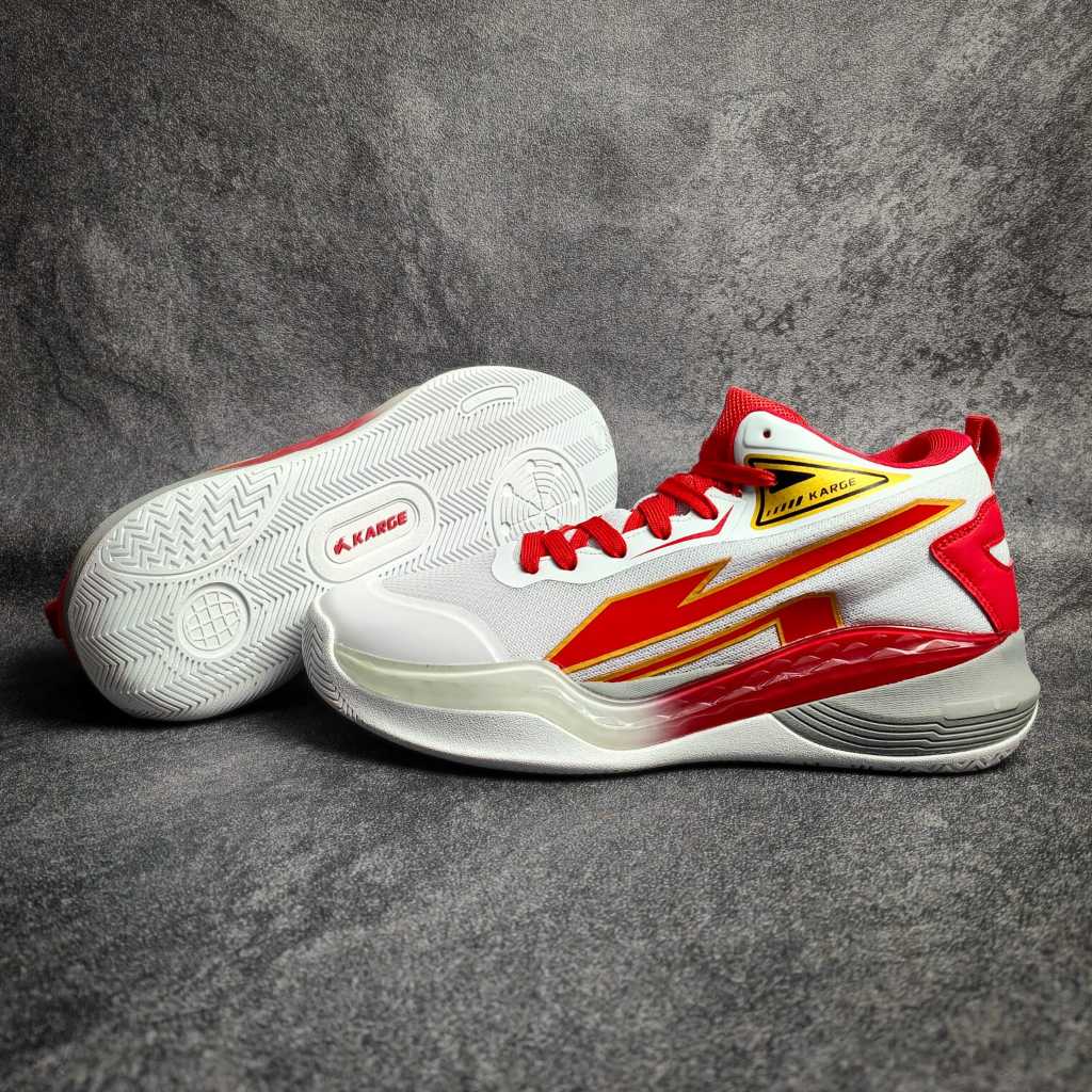 Karge Volleyball Shoes (White/Red) | Shopee Philippines