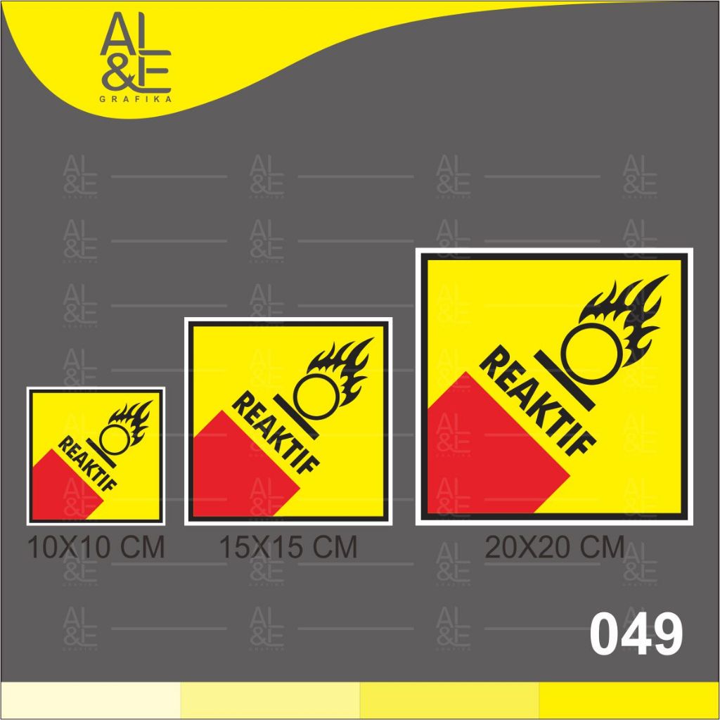 049 REACTIVE STICKERS - SYMBOL LIMBAH B3 | Shopee Philippines