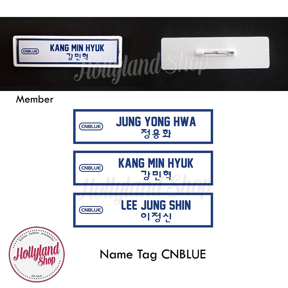 Cnblue Chest Nameplate Name Tags (2pcs) | Shopee Philippines