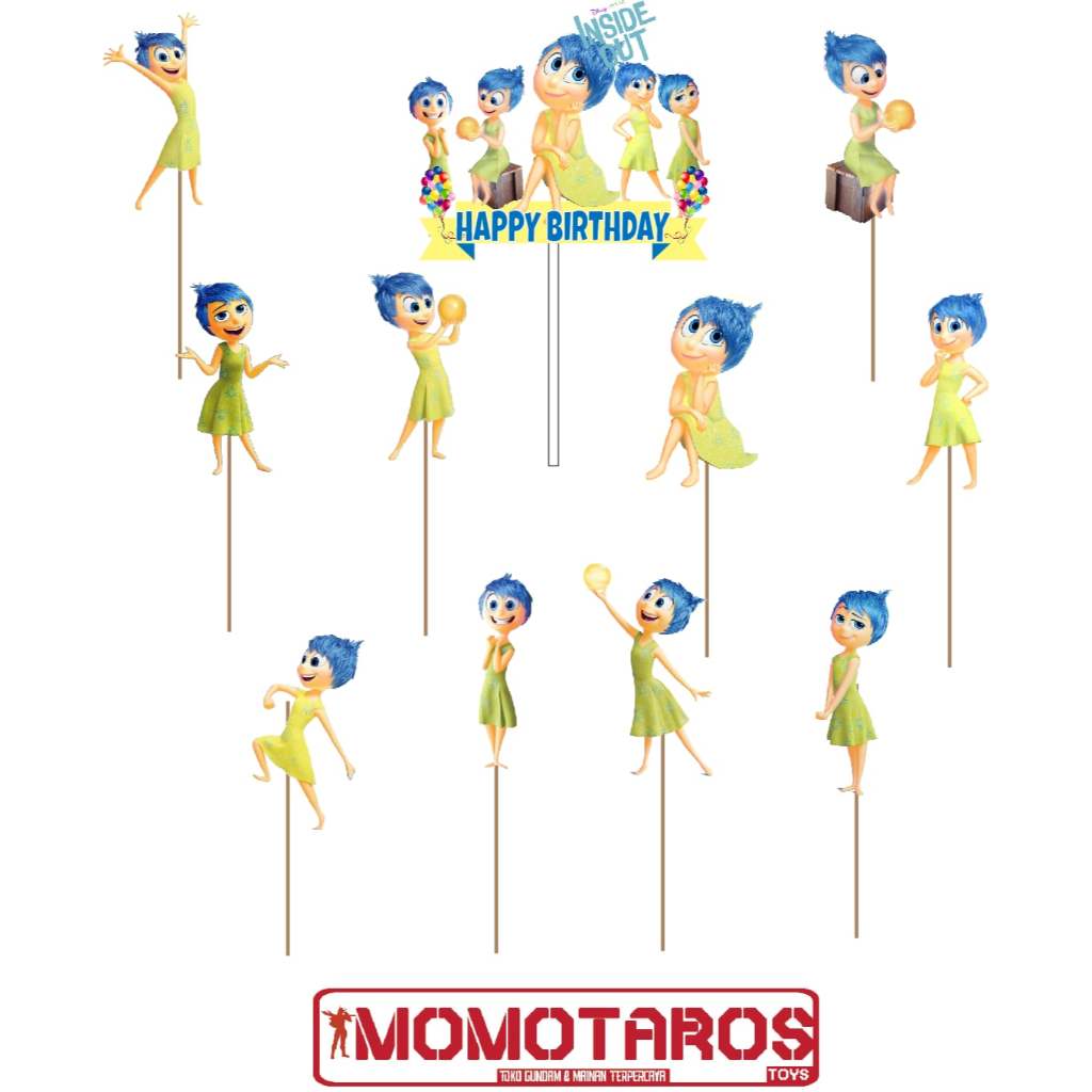 Joy Solo Inside out Disney cake Topper contains 11 pcs | Shopee Philippines