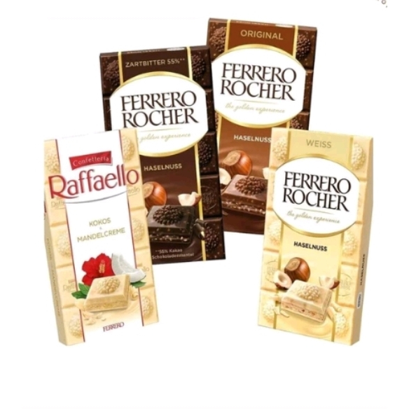 Ferrero Rocher Chocolate Bar/Chocolate Tablet 90g | Shopee Philippines