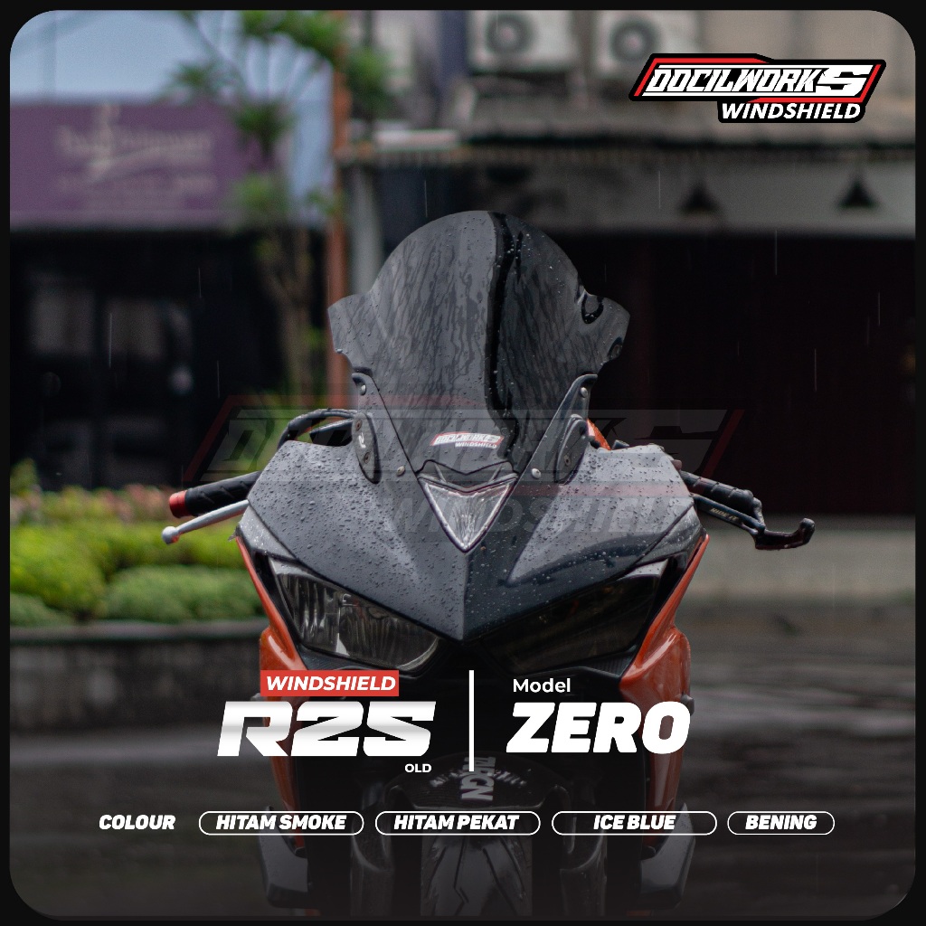 Docilworks - Visor Winshield ZERO MRA R25 OLD | Shopee Philippines