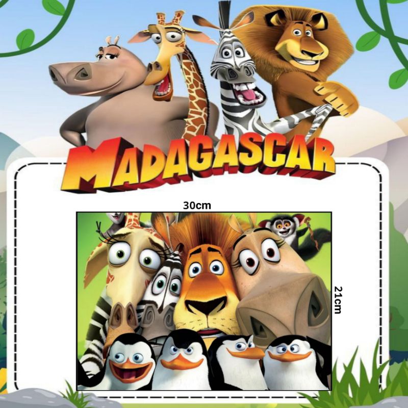Poster Madagascar landscape art paper uk 21x30 glossy Lamination ...