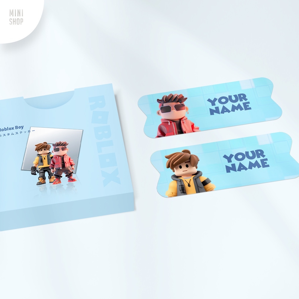Custom Waterproof Roblox Boy Name Stickers | Shopee Philippines