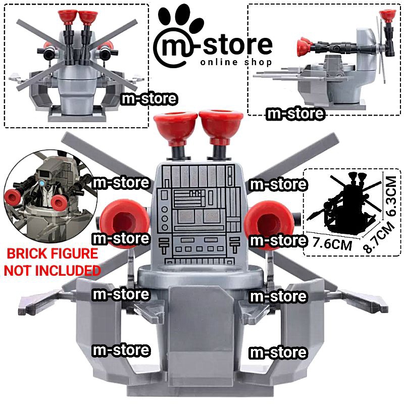 Brick skibidi toilet glitch plunger camera man building block | Shopee ...