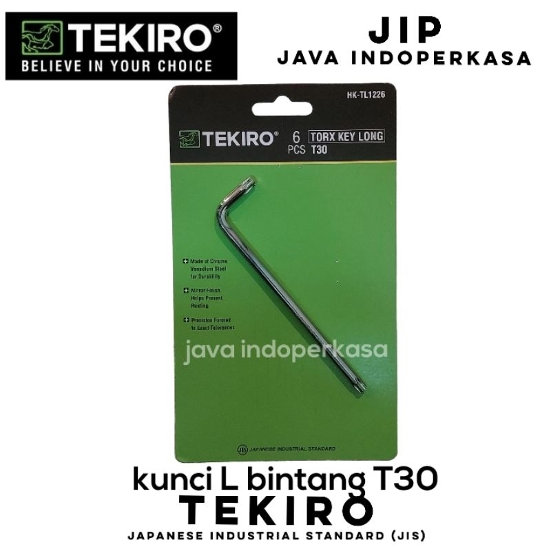 TEKIRO 1 pcs L star KEY T30 TORX KEY LONG (RETAIL) | Shopee Philippines