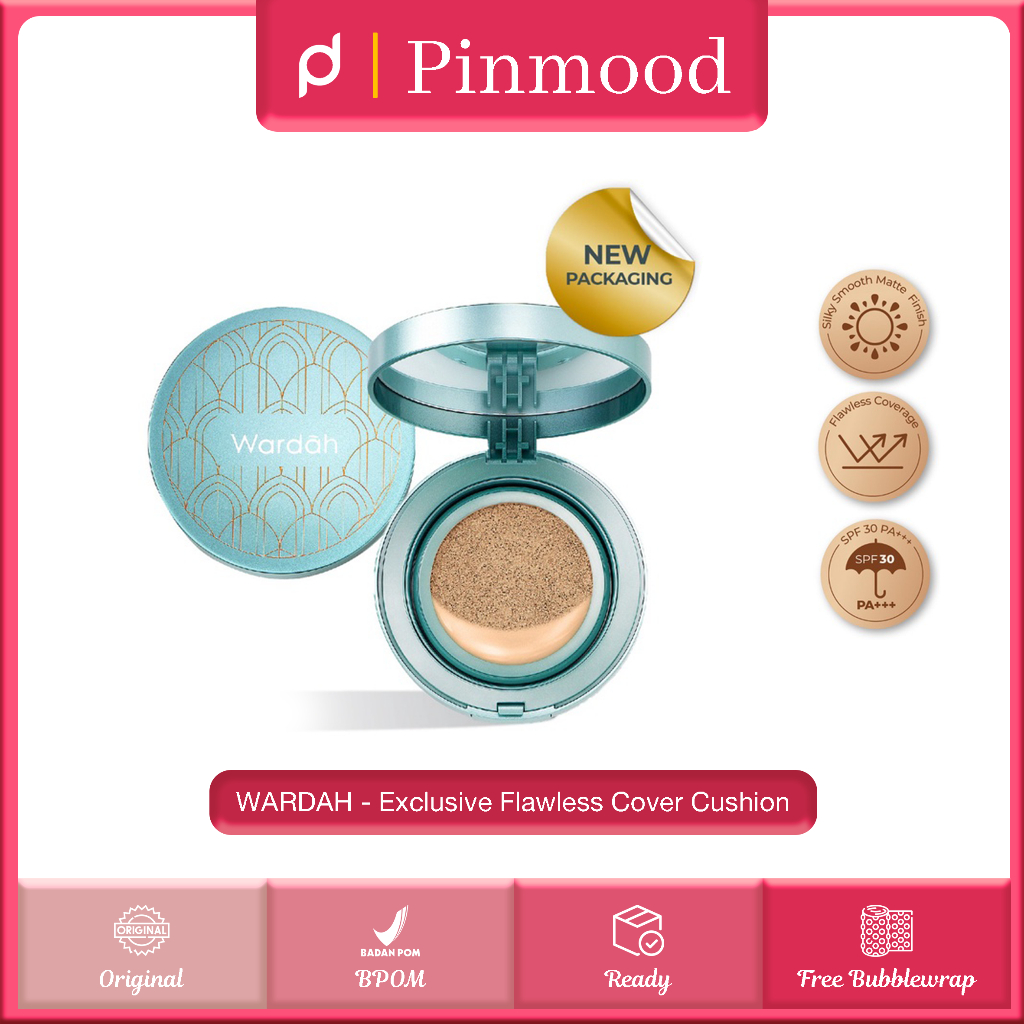 Wardah - EXCLUSIVE Flawless COVER Cushion (15G) - Cushion SPF 30 PA ...