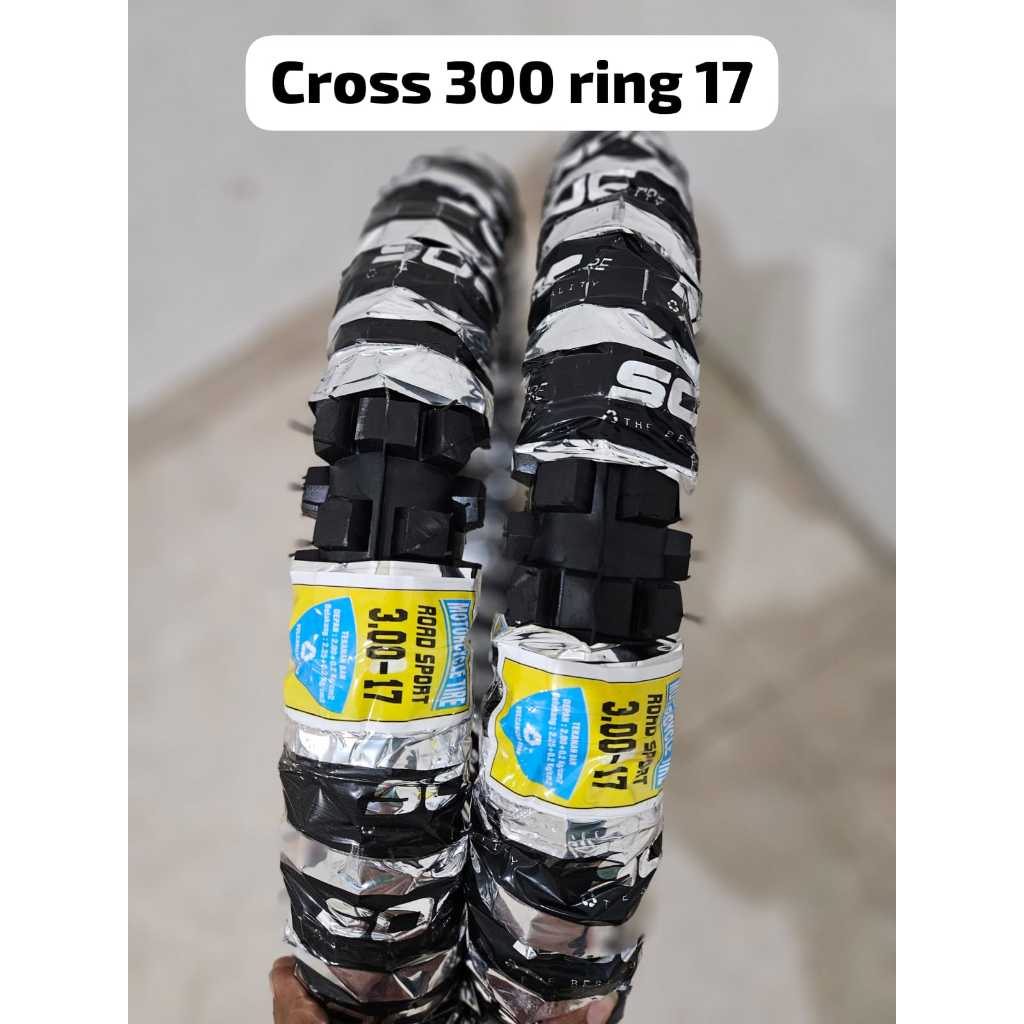 Cross tires size 300 ring 17 pair front and rear suitable for vega ...