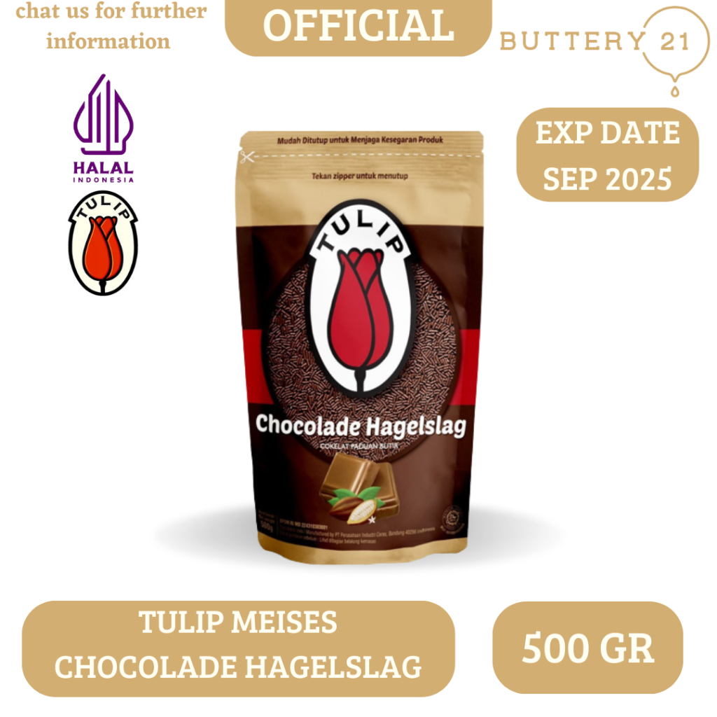 Tulip MEISES CHOCOLATE HAGELSLAG 500 GR / MEISES TULIP 500 GR/SERES 500 ...