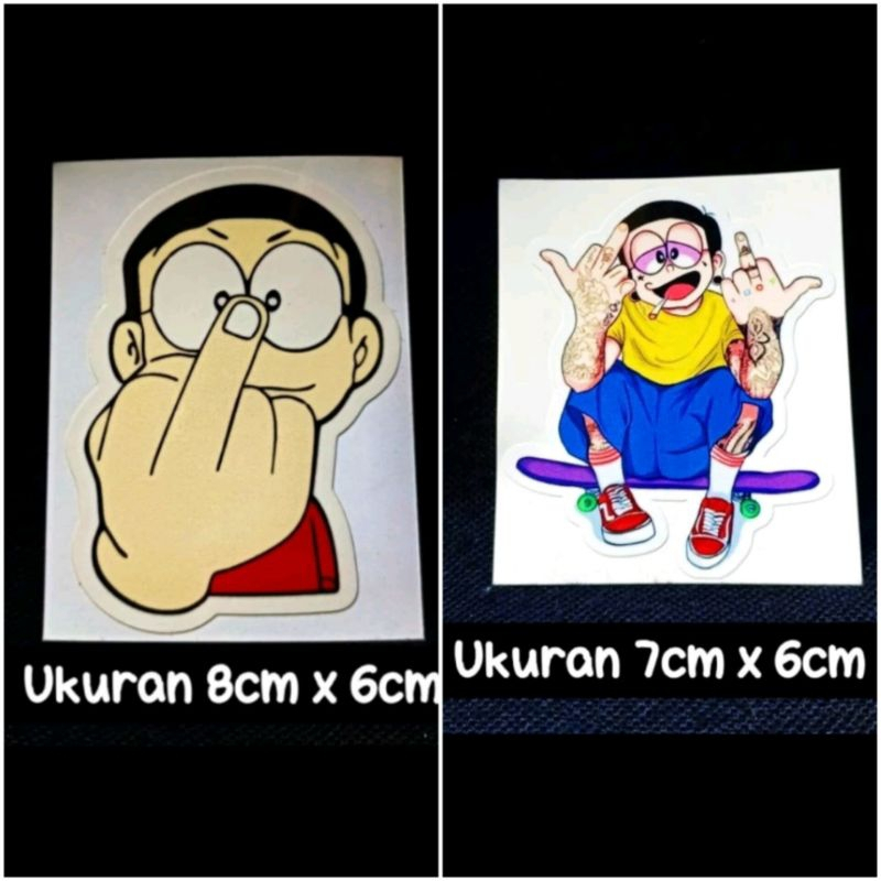 Nobita Viral Sticker Printcut Glossy Sticker | Shopee Philippines