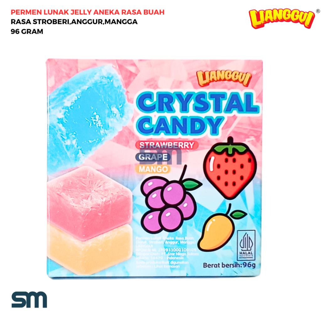 LagiGUI SOFT CANDY CRYSTAL CANDY JELLY VARIOUS FRUIT FLAVORS 96 GRAM ...