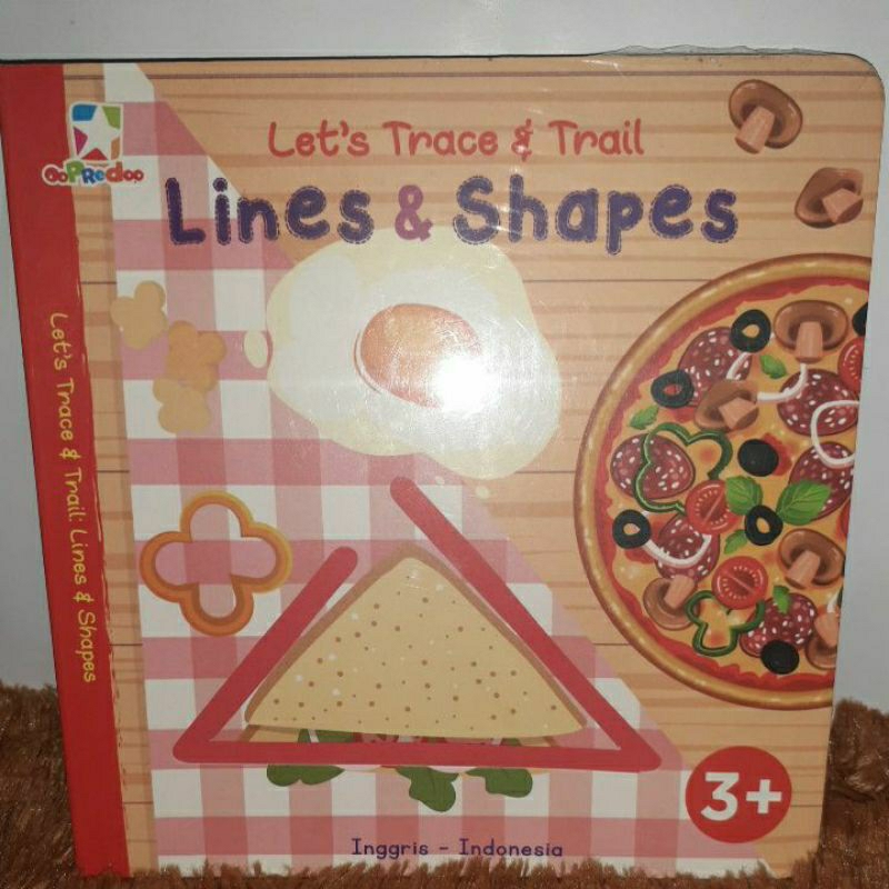 Boardbook Trace Line Children's Book by Opredo | Line And Shape ...