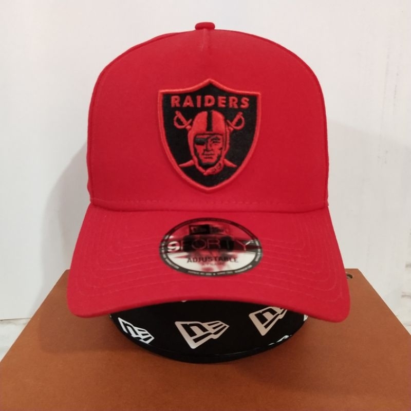 100% Original New Era Hat 9Forty A-Frame NFL Las Vegas Raiders Red ...