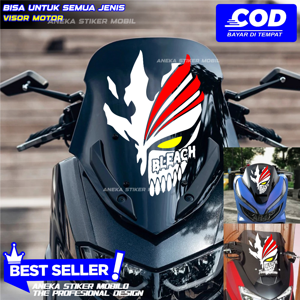 Nmax Pcx Motorcycle Visor Stickers Etc. Motorcycle Head Stickers Bleach ...