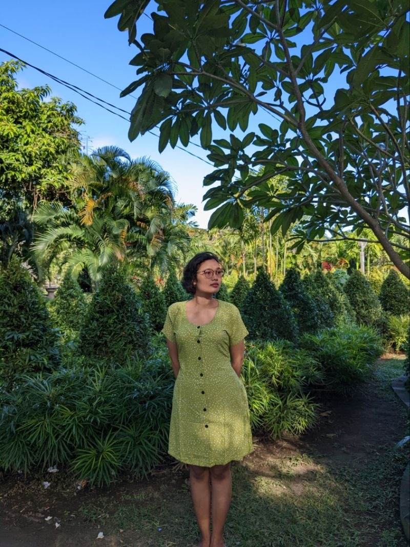 Yaling Balinese Rayon Pocket Aesthetic Dress | Shopee Philippines