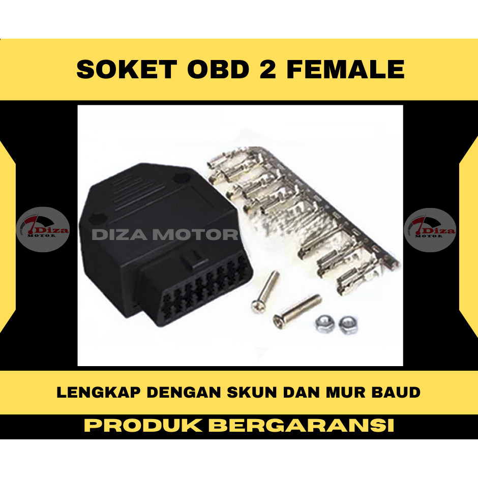 Obd2 OBD II 16pin Socket Connector Cable Diagnostic Tool OBD Adapter ...