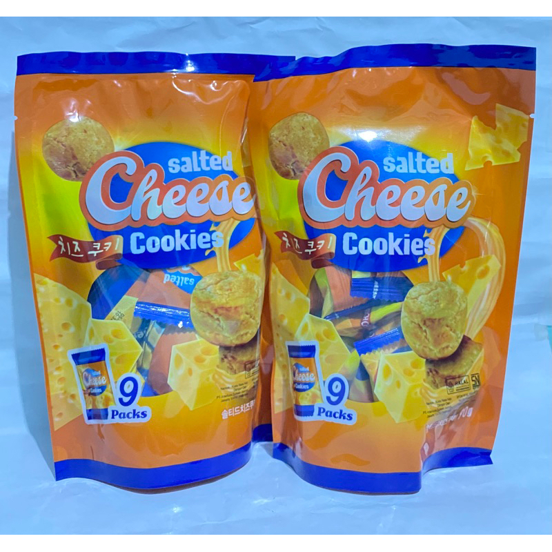 Naraya Cookies Mini Salted Rich Cheese Cookies 90gr (1 Bag = 9 Pack ...