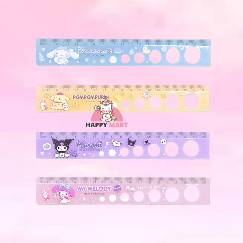 Sanrio kuromi/melody/cinnamoroll Pattern Circle Ruler | Shopee Philippines