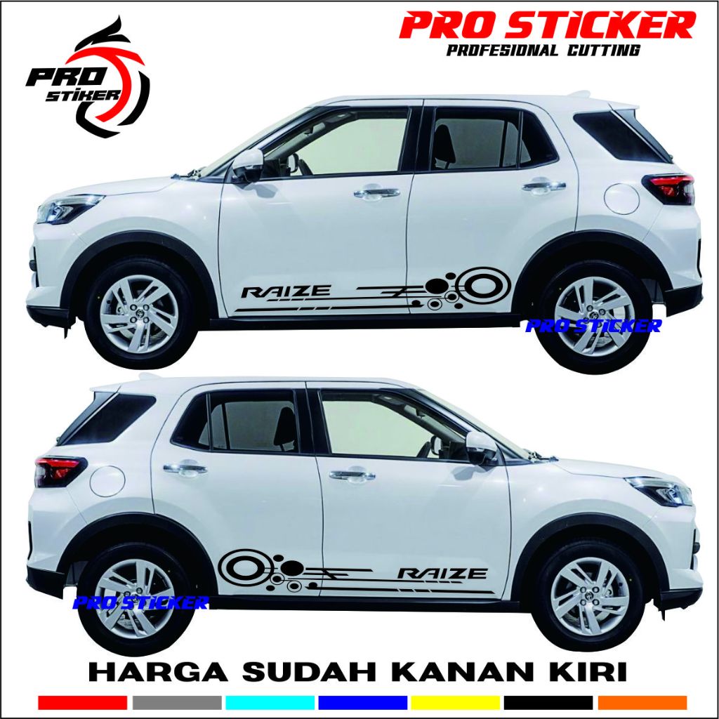 Latest RAIZE SIDE BODY STICKER TOYOTA RAIZE CAR STICKER | Shopee ...