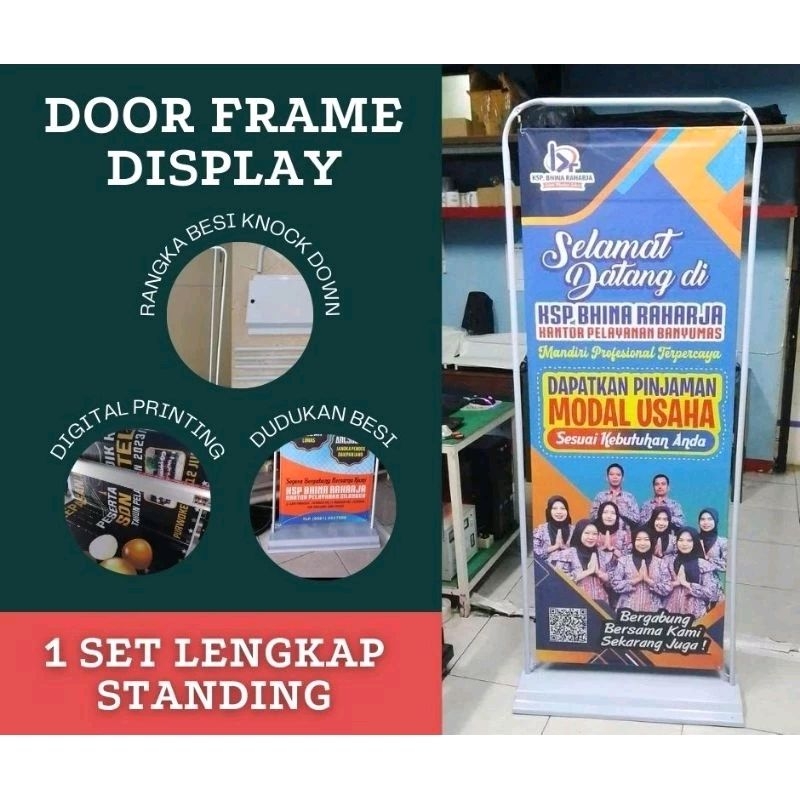 Standing DISPLAY DOOR FRAME BANNER Complete SET | Shopee Philippines