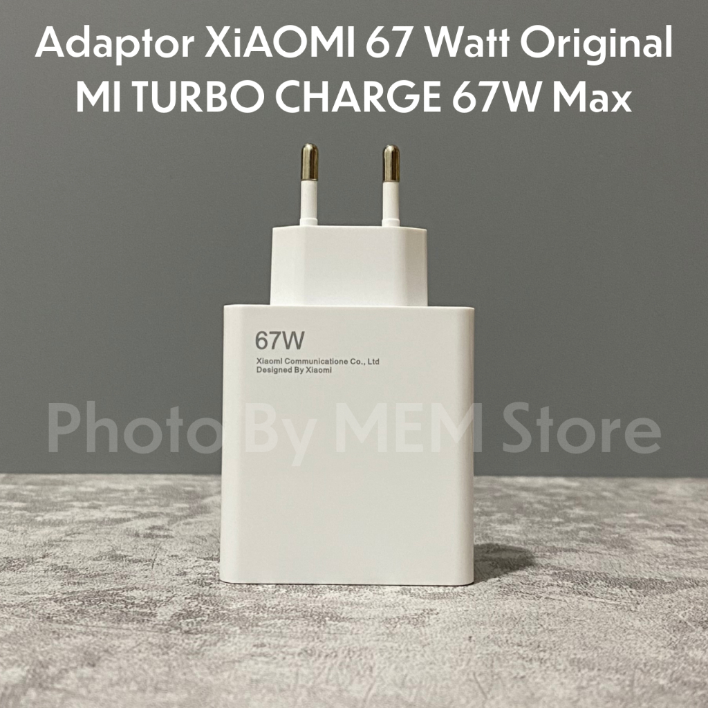 Xiaomi Super Fast Charging MI TURBO CHARGE 67W MAX Charger Adapter With ...