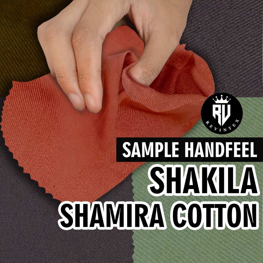 Sample Handfeel Shakila Shamira Cotton Fabric - REVINTEX BANDUNG ...