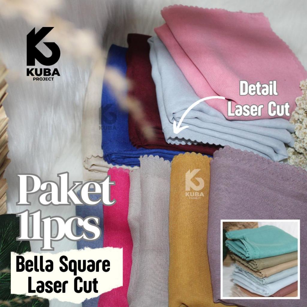 Bella Square Laser Cut Hijab Business Package 11pcs Hijab Bundling ...