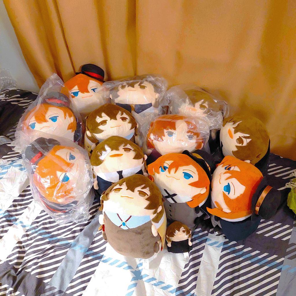 [OFFICIAL] BSD Bungo Stray Dogs Mochi MS Plush Dazai Chuuya Oda (RARE ...