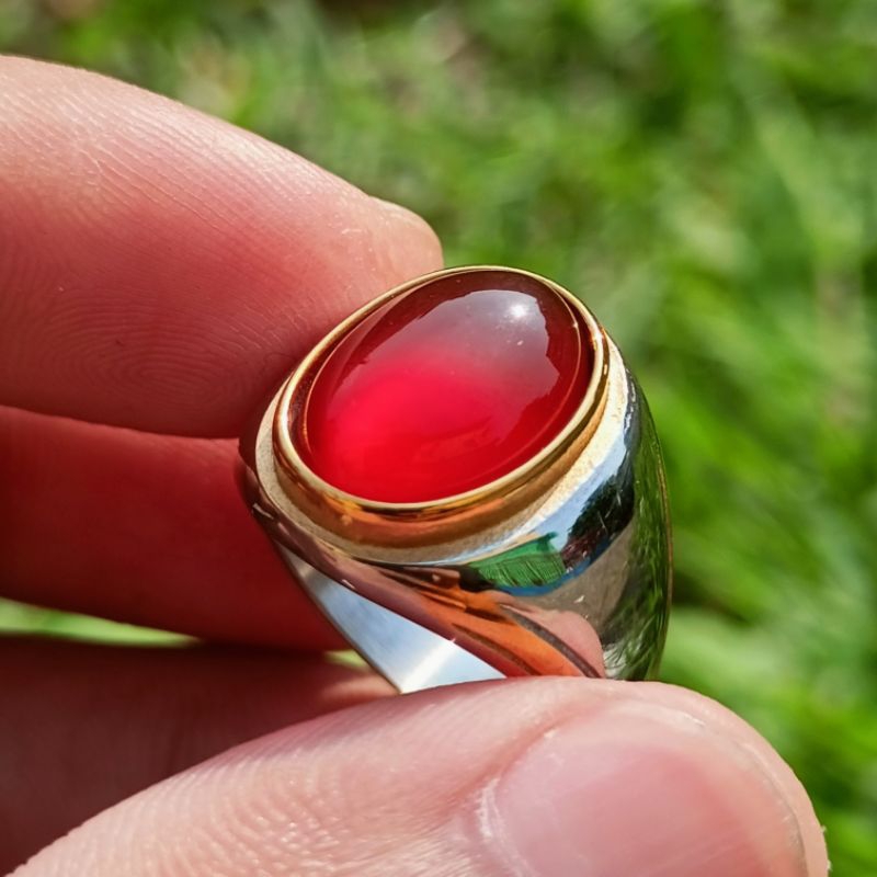 Sulaiman Honey Super Luxury Natural Stone Ring | Shopee Philippines