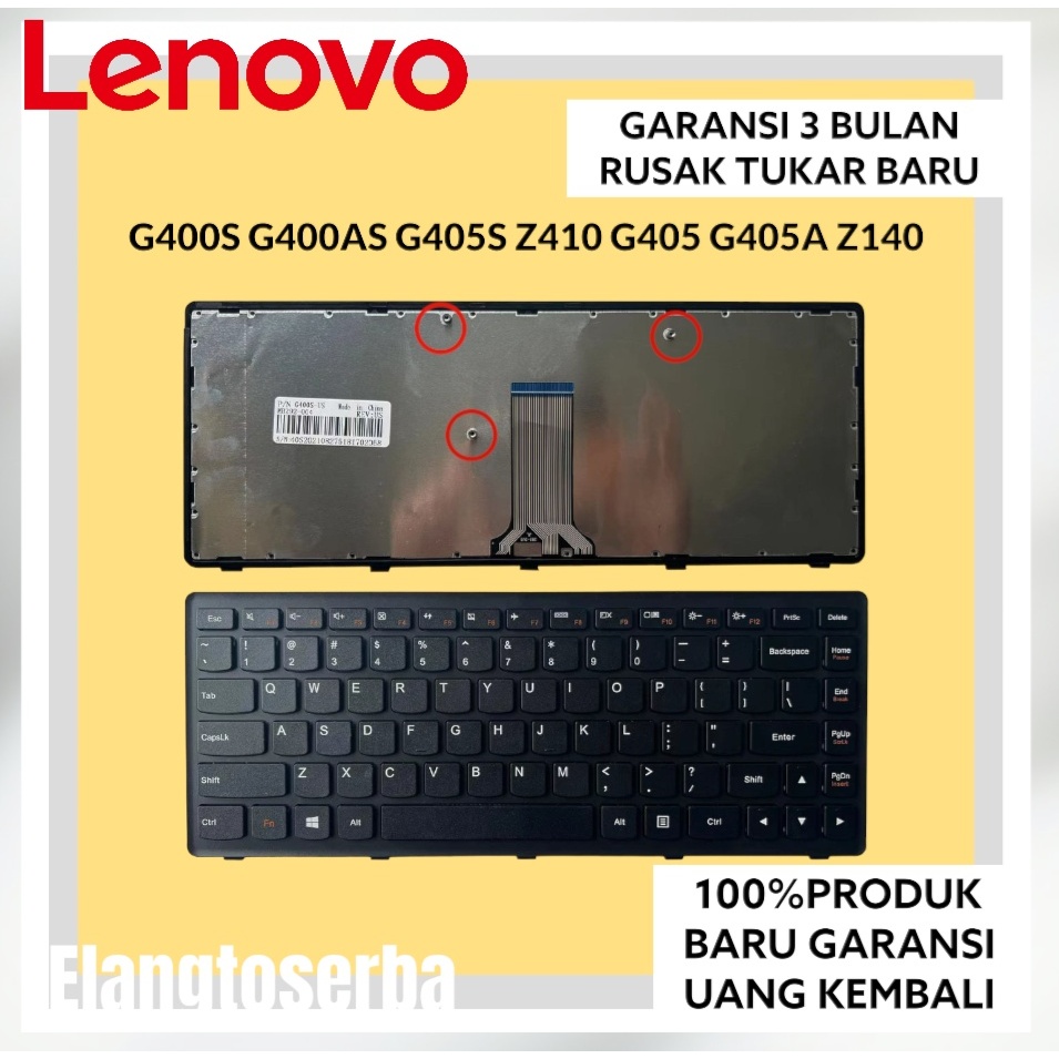 Original Lenovo G400S G400AM G400AT G400AS G405 G405A G405S Keyboard ...