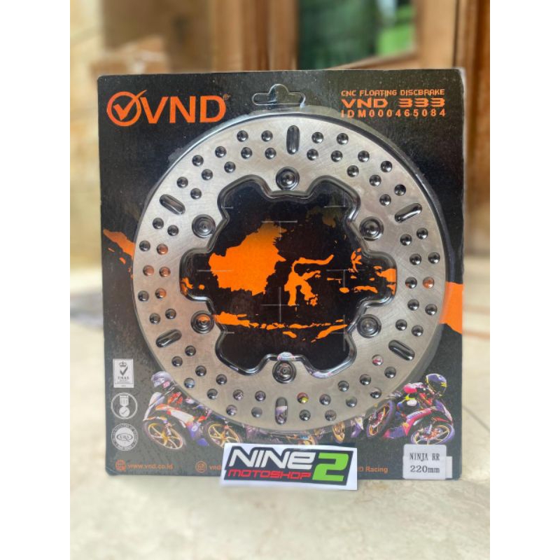Rear DISC PLATE VND RACING DISCBRAKE AK 333 NINJA RR 220MM | Shopee ...