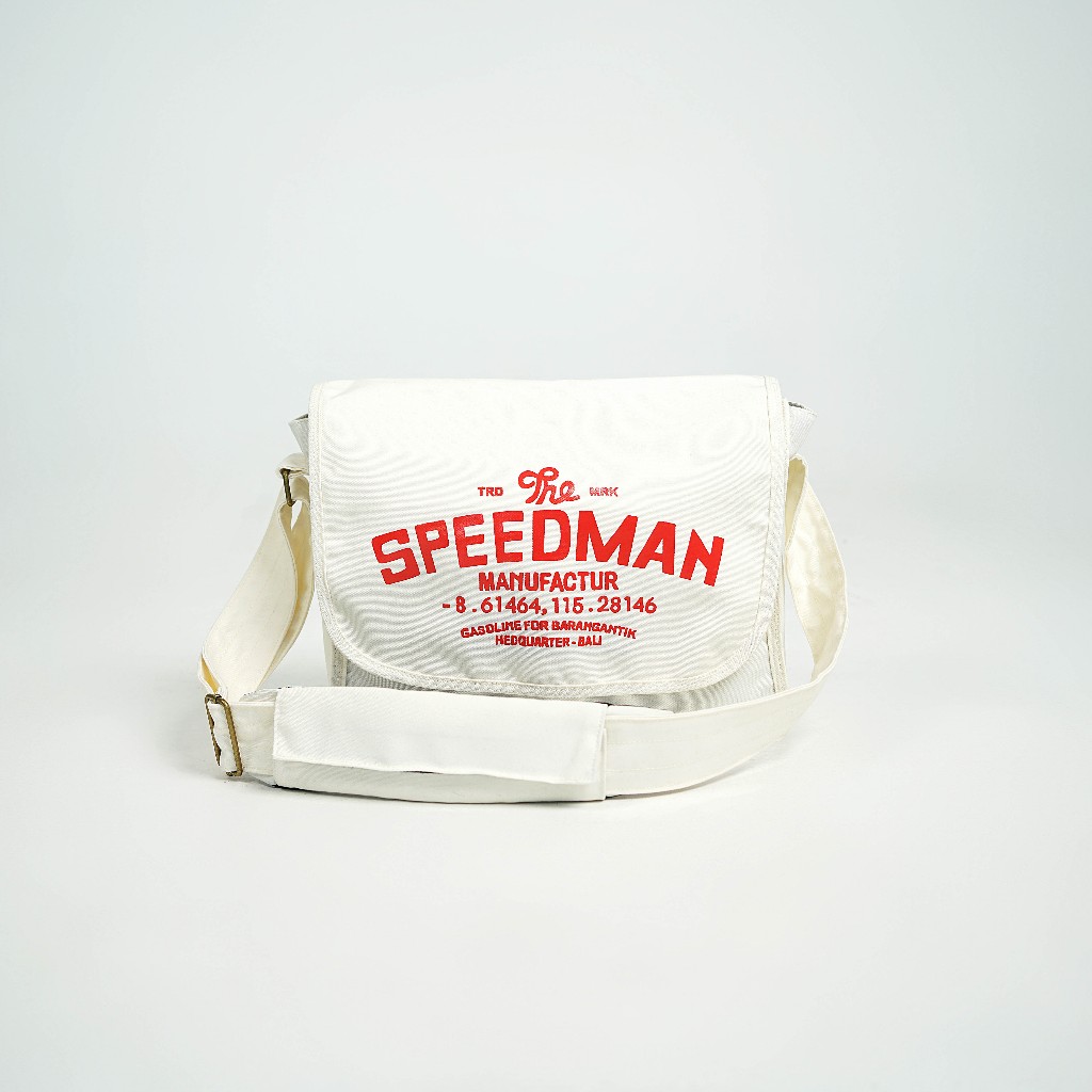 Barangantik Sling Bag Canvas Speedman II Broken White | Shopee Philippines