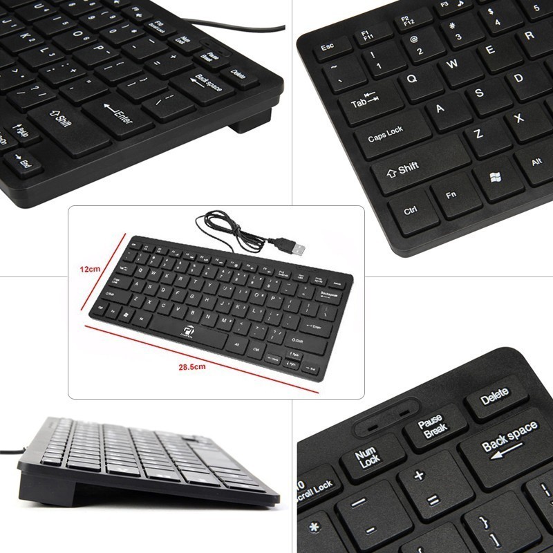 Profftech KP-100 Slim Cable USB mini Keyboard | Shopee Philippines