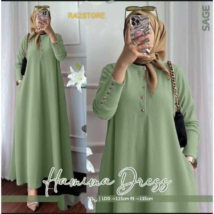 THE LATEST VIRAL MUSLIM WOMEN'S DRESS//HAMIMA CRINKLE AIRFLOW PLAIN ...
