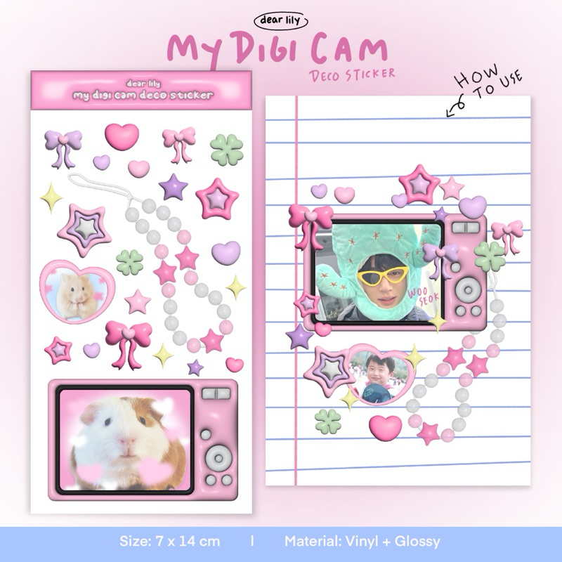 Dear Lily - 3D My Digital Camera Deco Sticker / Aesthetic Y2K Digital ...