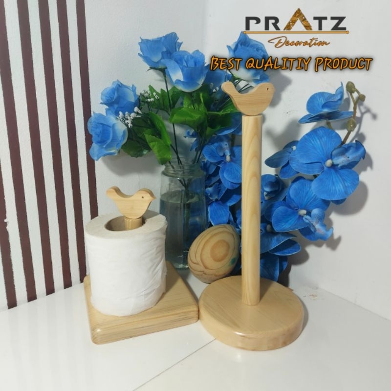 KAYU Roll Tissue Holder Kitchen Tissue Rack Unique Aesthetic Tissue ...