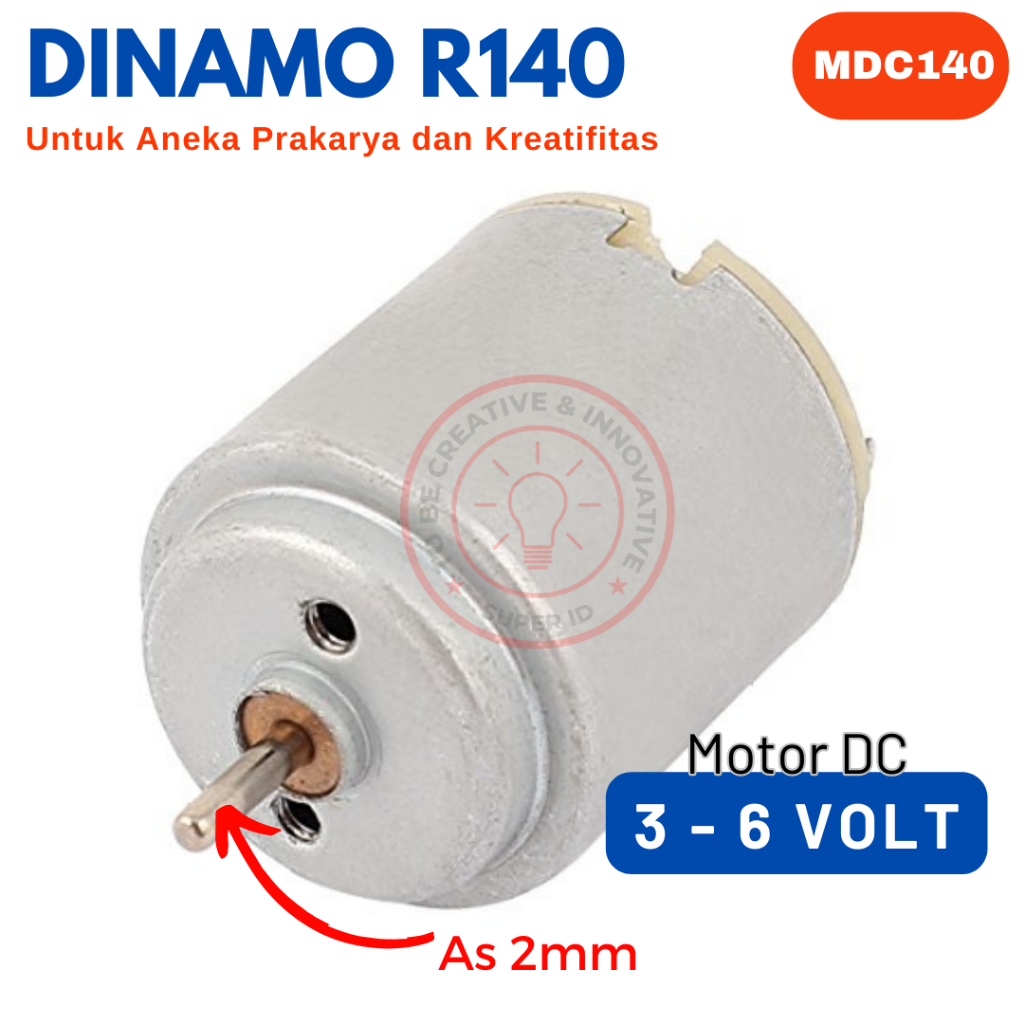 Crafts DYNAMO R140 DC 3 TO 6 VOLT MOTOR FOR CREATITY AND DIY WORKS ...