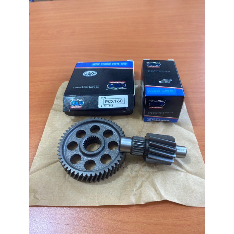 (CRUN) Large Counter Gear Ratio Set PCX 160 K1Z / Small Gear Ratio ...