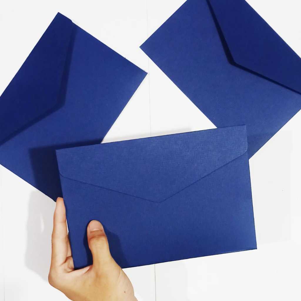 VINTAGE A5 ENVELOPE / NAVY BLUE ENVELOPE 250 GSM THICK by. ENVELOPE ...