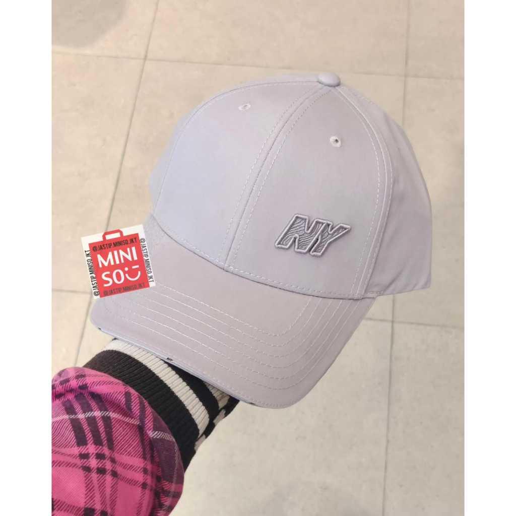 Miniso Baseball Cap / Layered Design Baseball Cap NY Embroidery (58cm ...