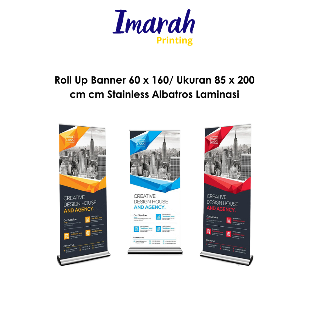 Imarah - Roll Up Banner 60 x 160/ Size 85 x 200 cm cm Stainless ...