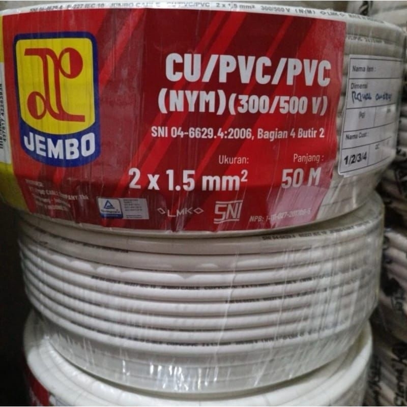 Nym JEMBO CABLE 2X1,5MM/ Meter | Shopee Philippines