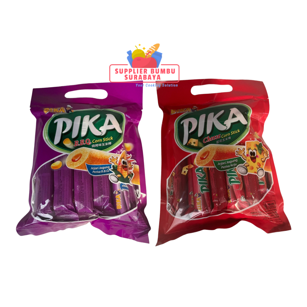 Bika Pika Corn Stick Momogi 100g BBQ Cheese Contains 10 pcs | Shopee ...