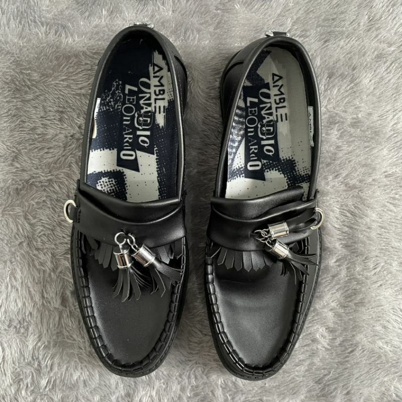 Amble X ONADIO LEONARDO - LOAFER (JASPER LITE VEGAN BLACK) | Shopee ...