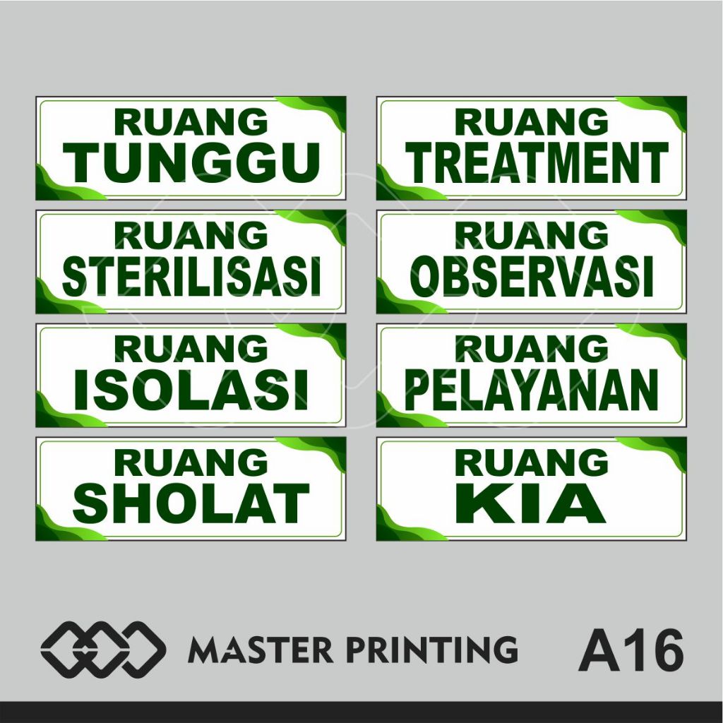 A16 - Acrylic Sign, Acrylic Sticker For The Name Of The Room In ...