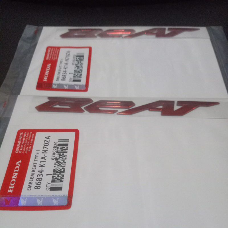 MERAH Honda BEAT deluxe emblem Red (set) | Shopee Philippines